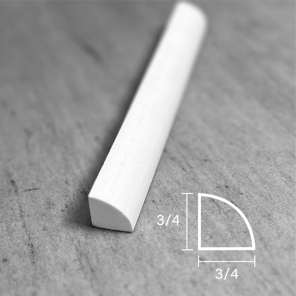 #801 | Flexitions 3/4" Quarter Round Molding